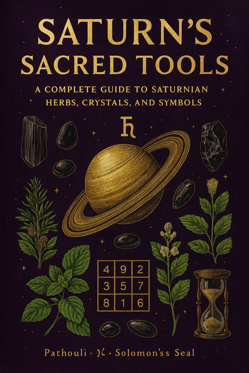 Saturn Correspondences: Herbs, Crystals & Symbols Guide – Luna & Co ...